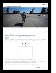 Fact check Are food supplies being weaponized – DW – 05_28_2022 ...